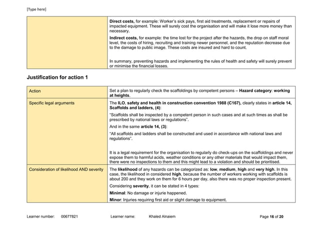 IG2 Risk Assessment.for any copany .docx | Medical Health