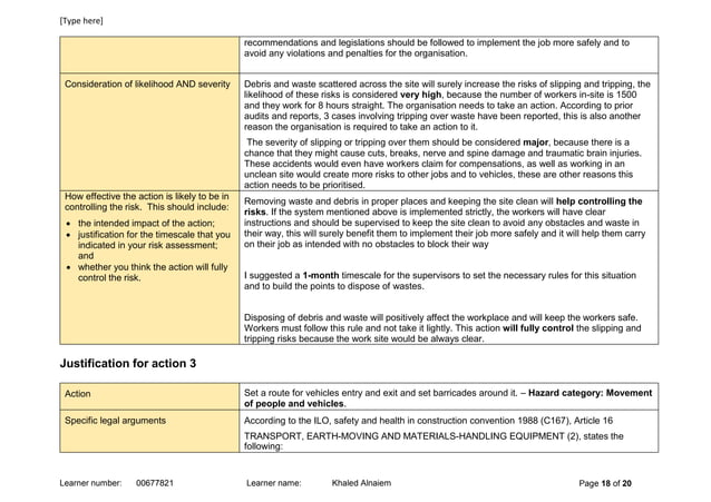 IG2 Risk Assessment.for any copany .docx | Medical Health