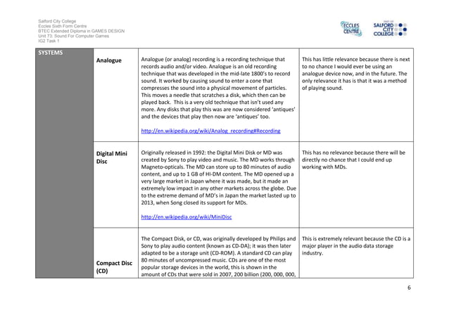 IG2 Task 1 Work Sheet | PPT