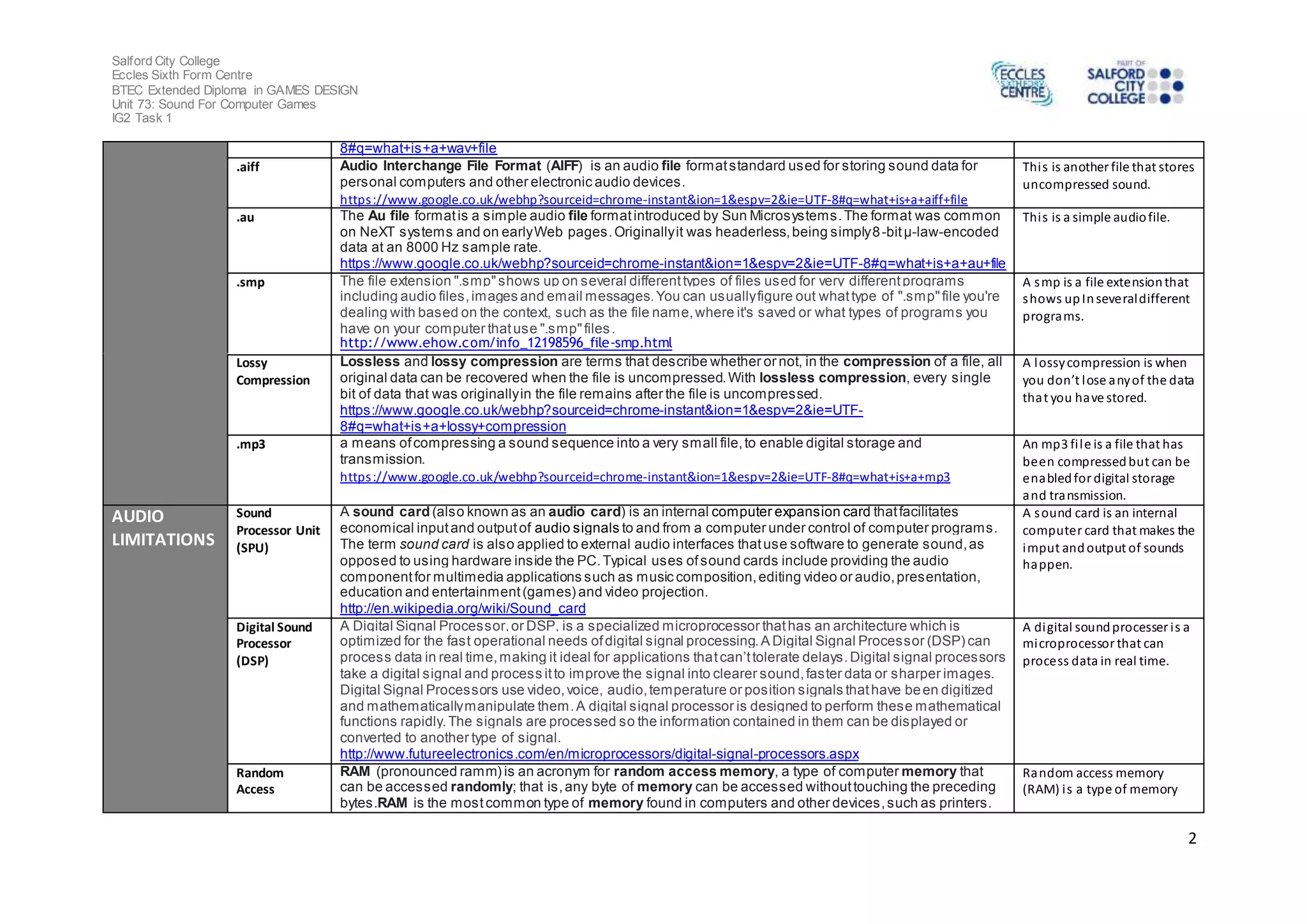 Ig2 task 1 work sheet | PPT