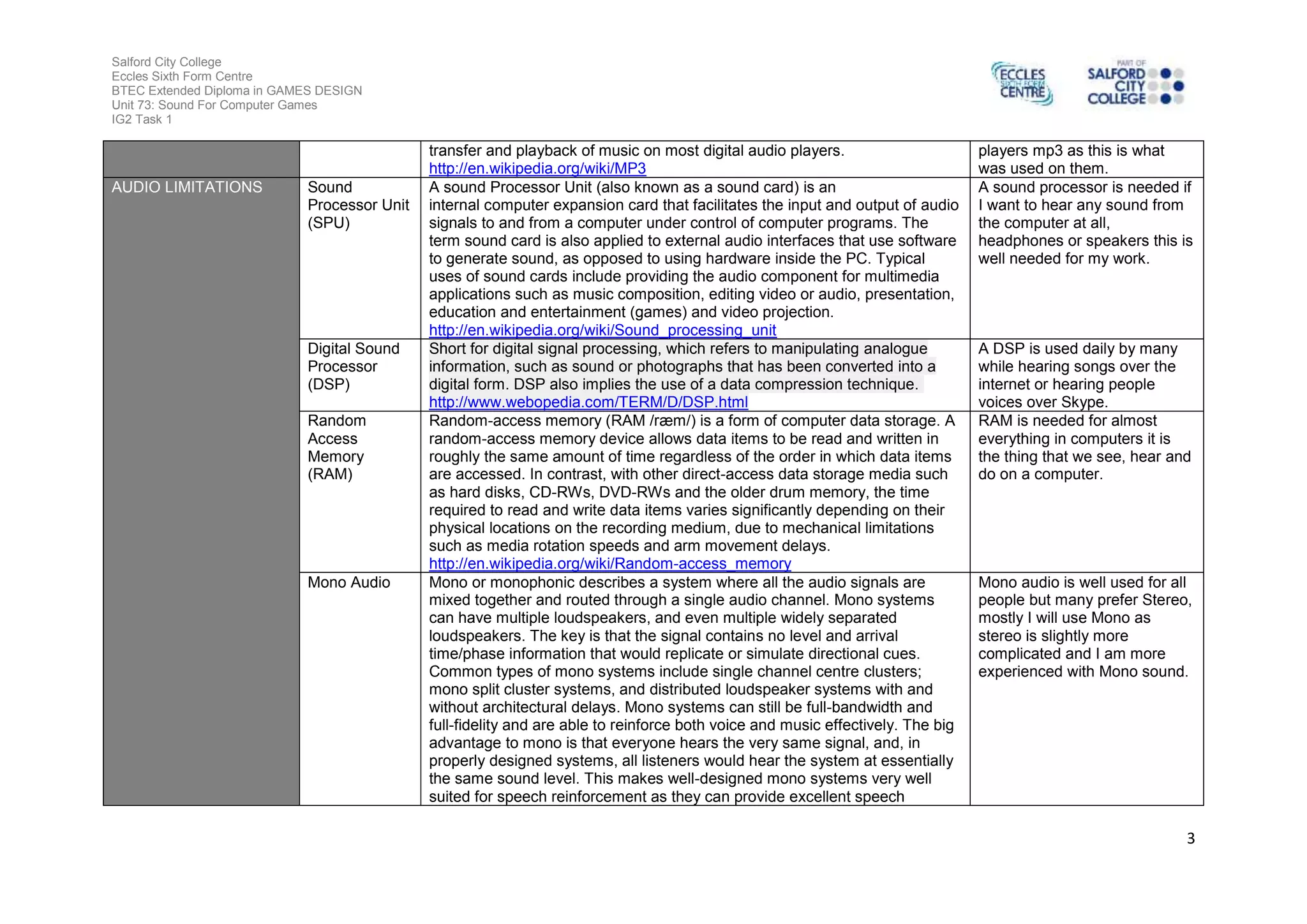 IG2 Task 1 Work Sheet | PPT