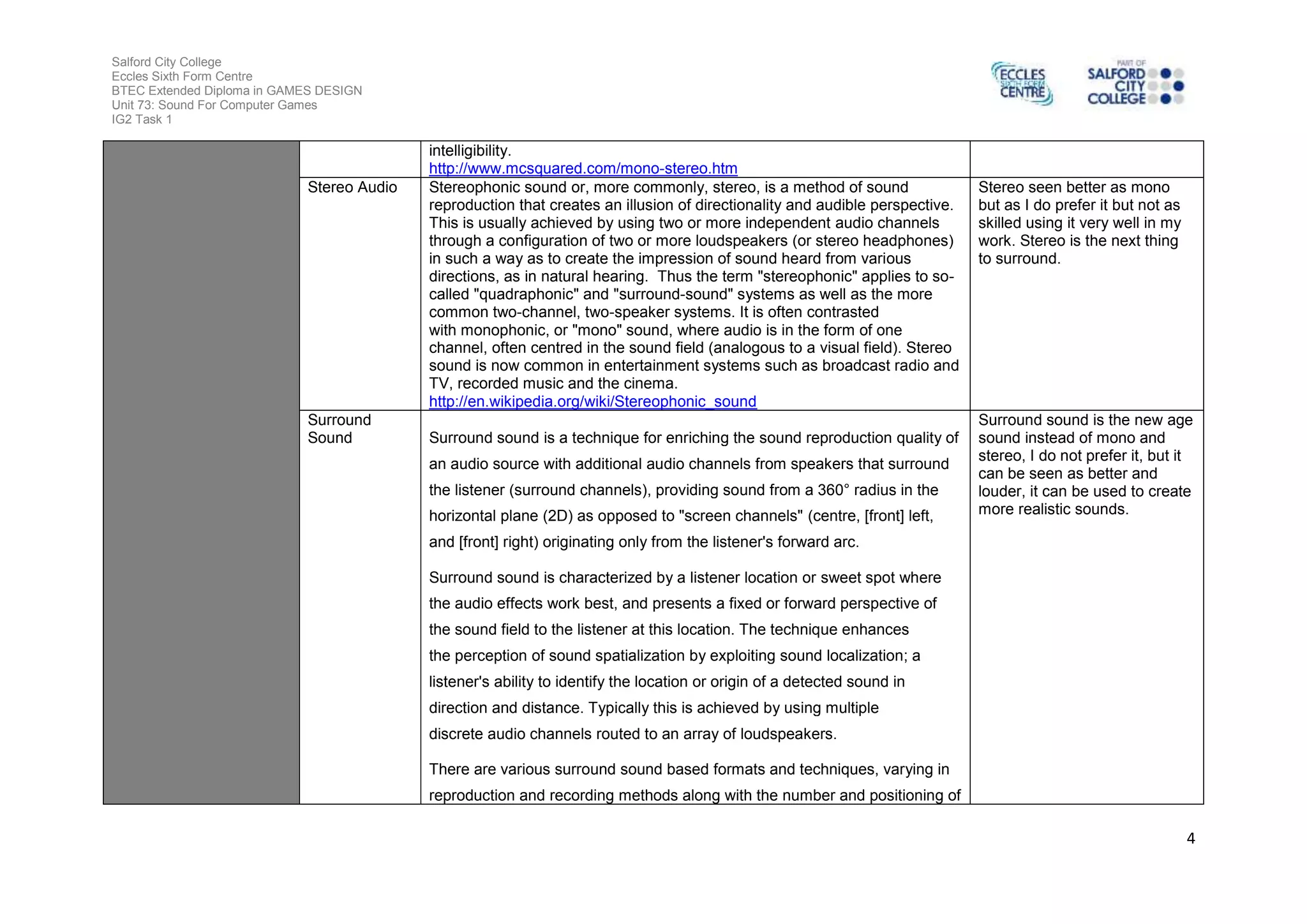 IG2 Task 1 Work Sheet | PPT