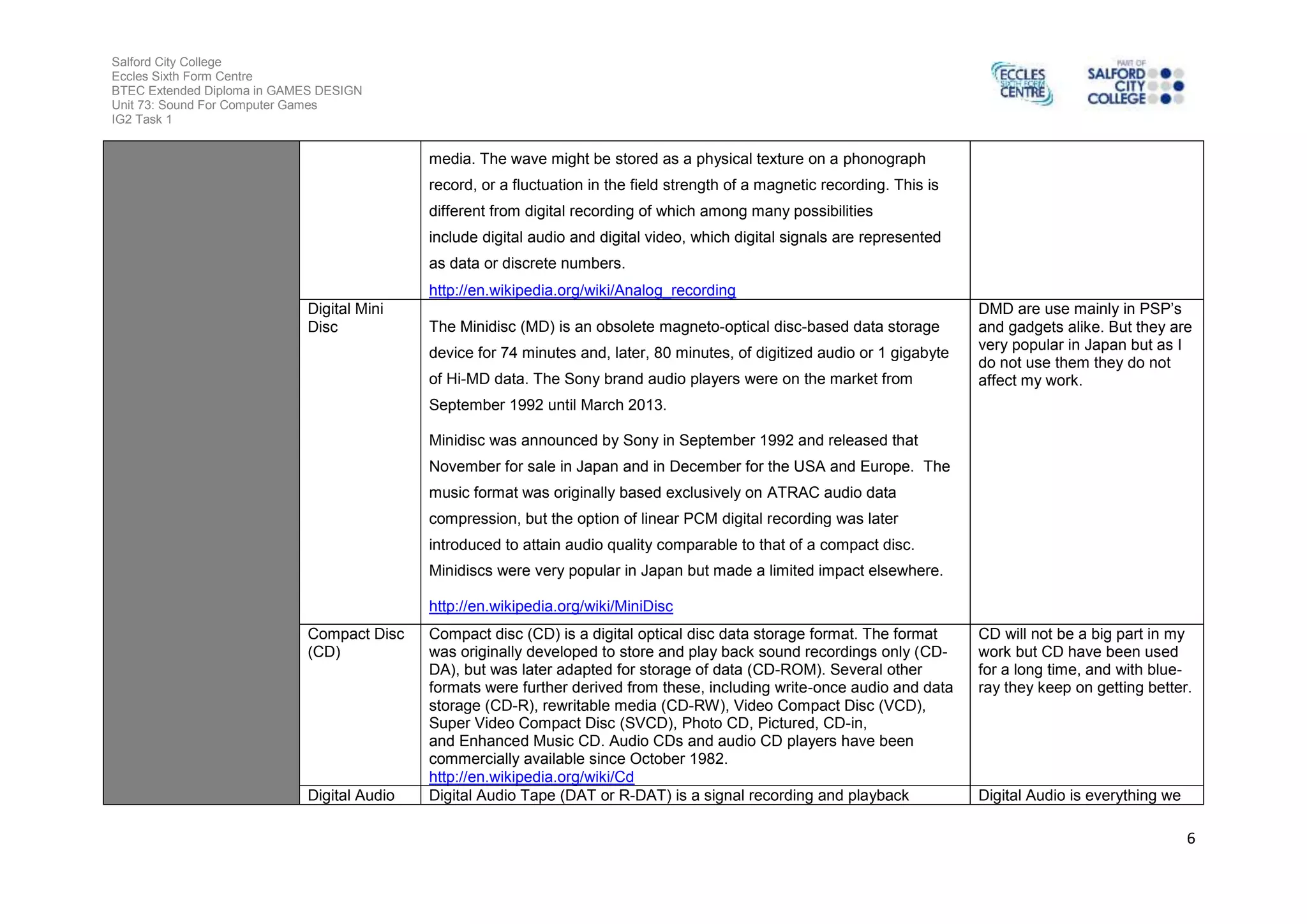 IG2 Task 1 Work Sheet | PPT