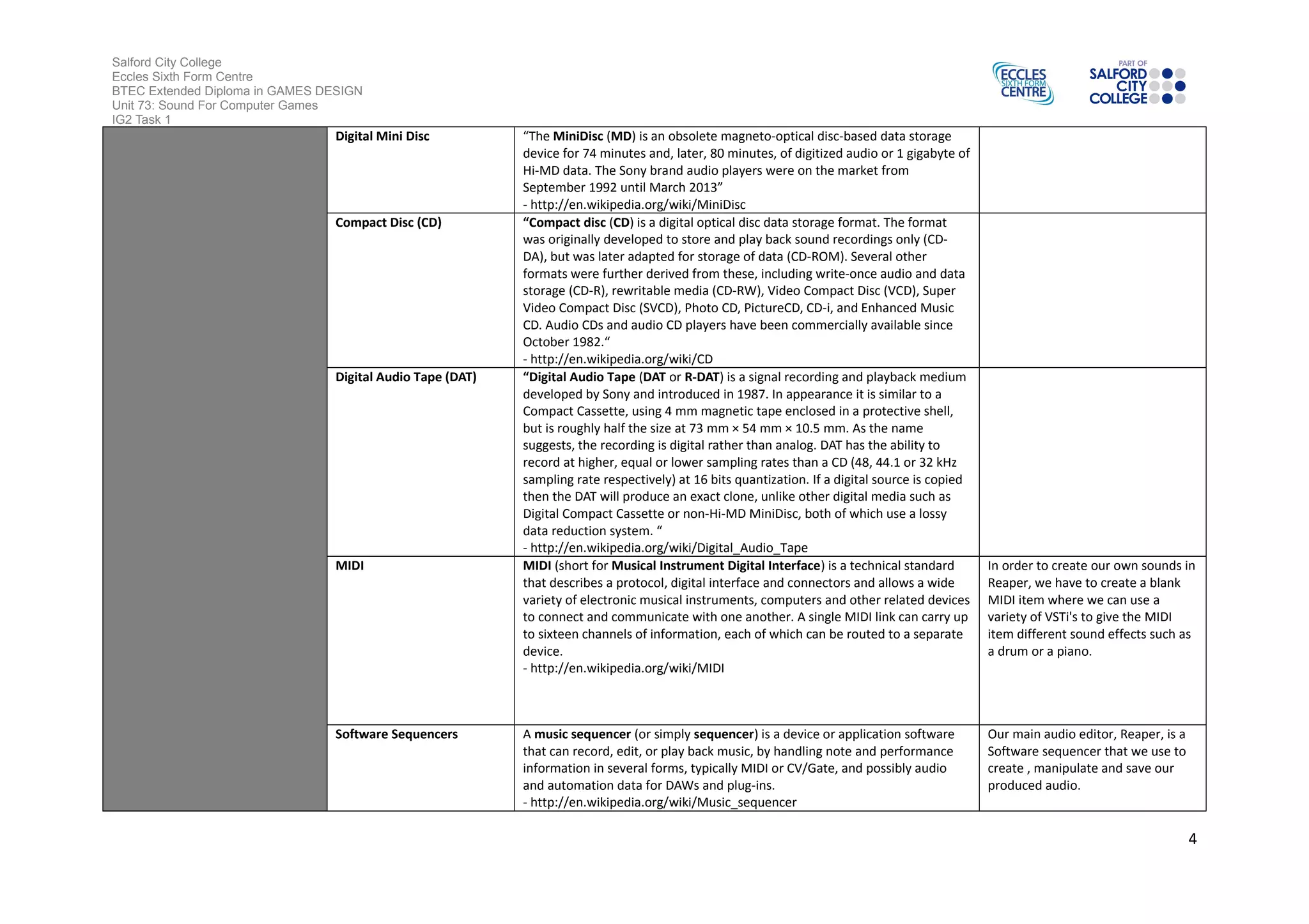 IG2 Task 1 Work Sheet Elliot | PPT