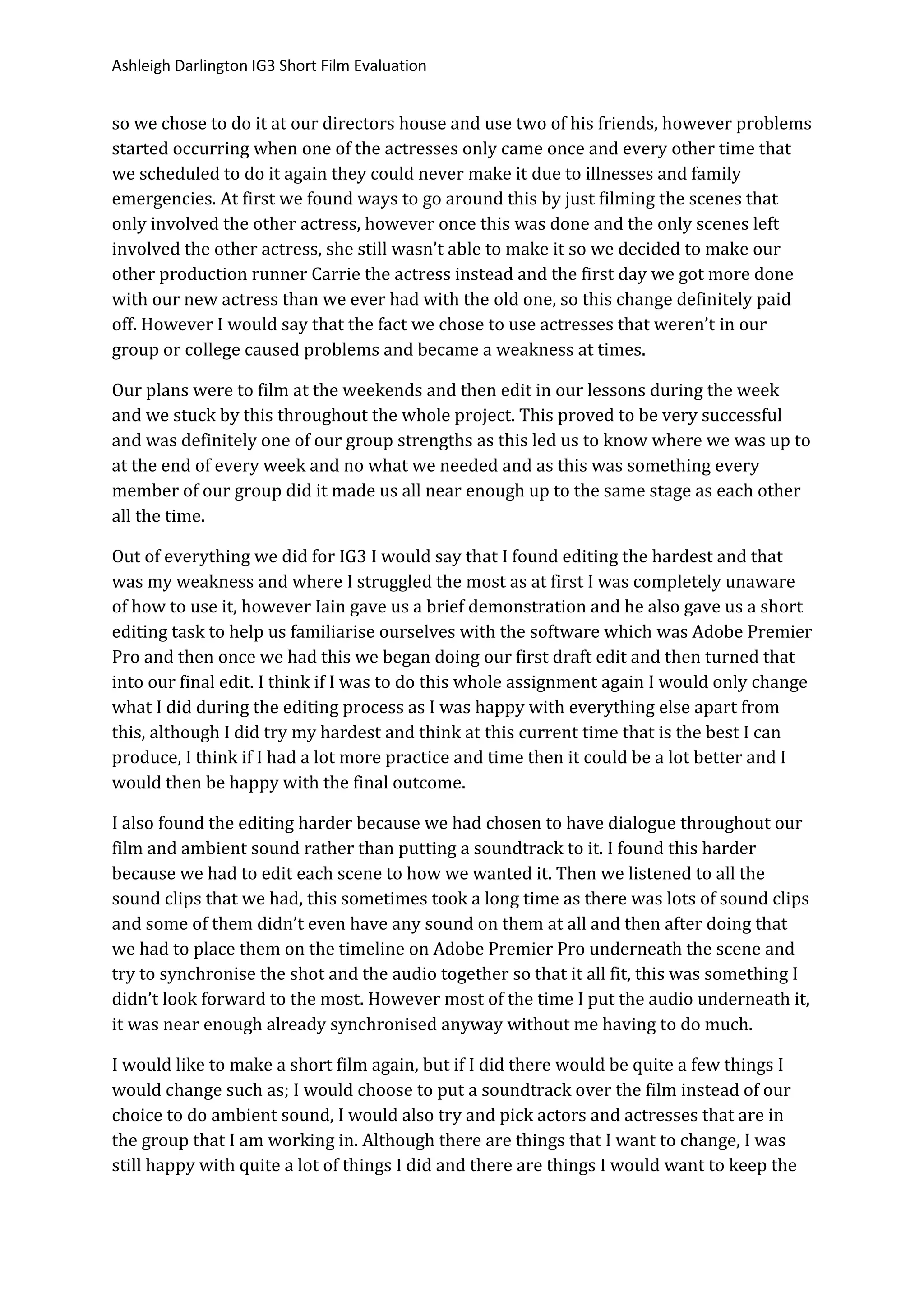 Ig3 evaluation | PDF