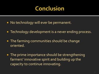 Participatory technology development farmers lead research | PPT