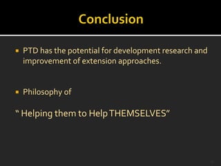 Participatory technology development farmers lead research | PPT