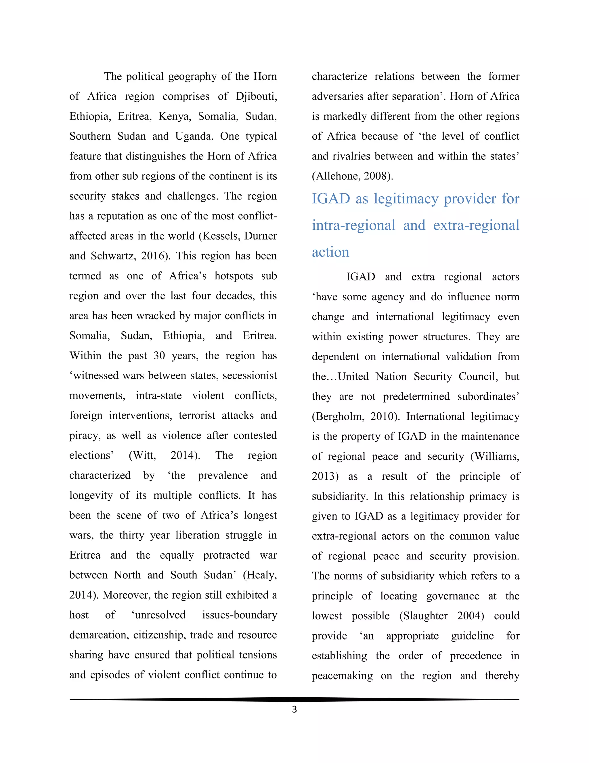 IGAD: Establishment And Functions of IGAD Based on one of regional ...