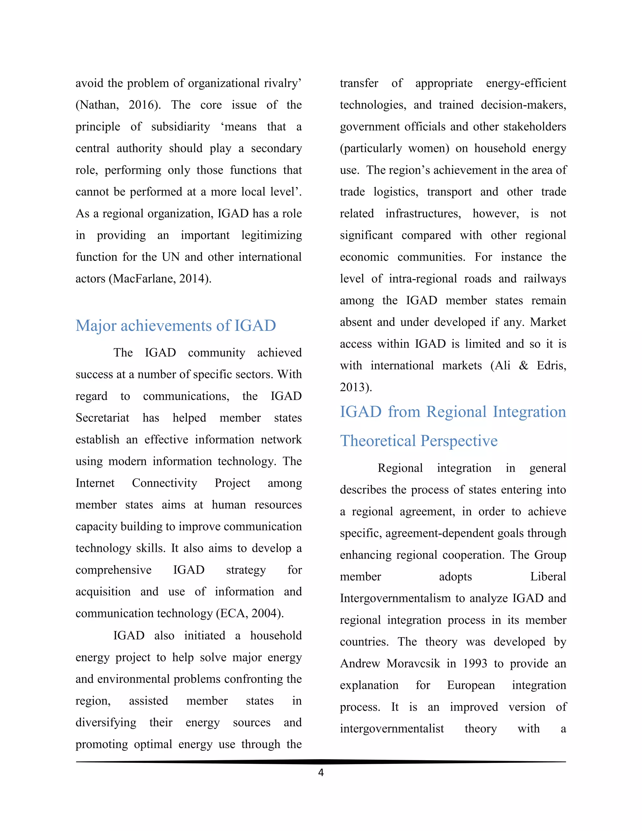 IGAD: Establishment And Functions of IGAD Based on one of regional ...