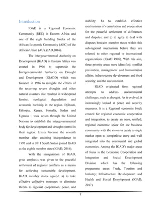 IGAD: Establishment And Functions of IGAD Based on one of regional ...