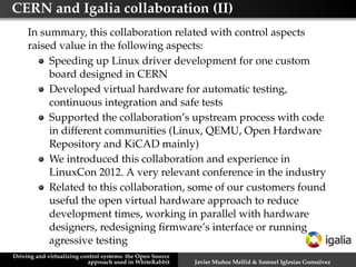 Driving and virtualizing control systems: the Open Source approach used in WhiteRabbit (HEPTech ...