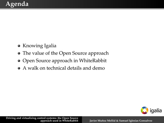 Driving and virtualizing control systems: the Open Source approach used in WhiteRabbit (HEPTech ...