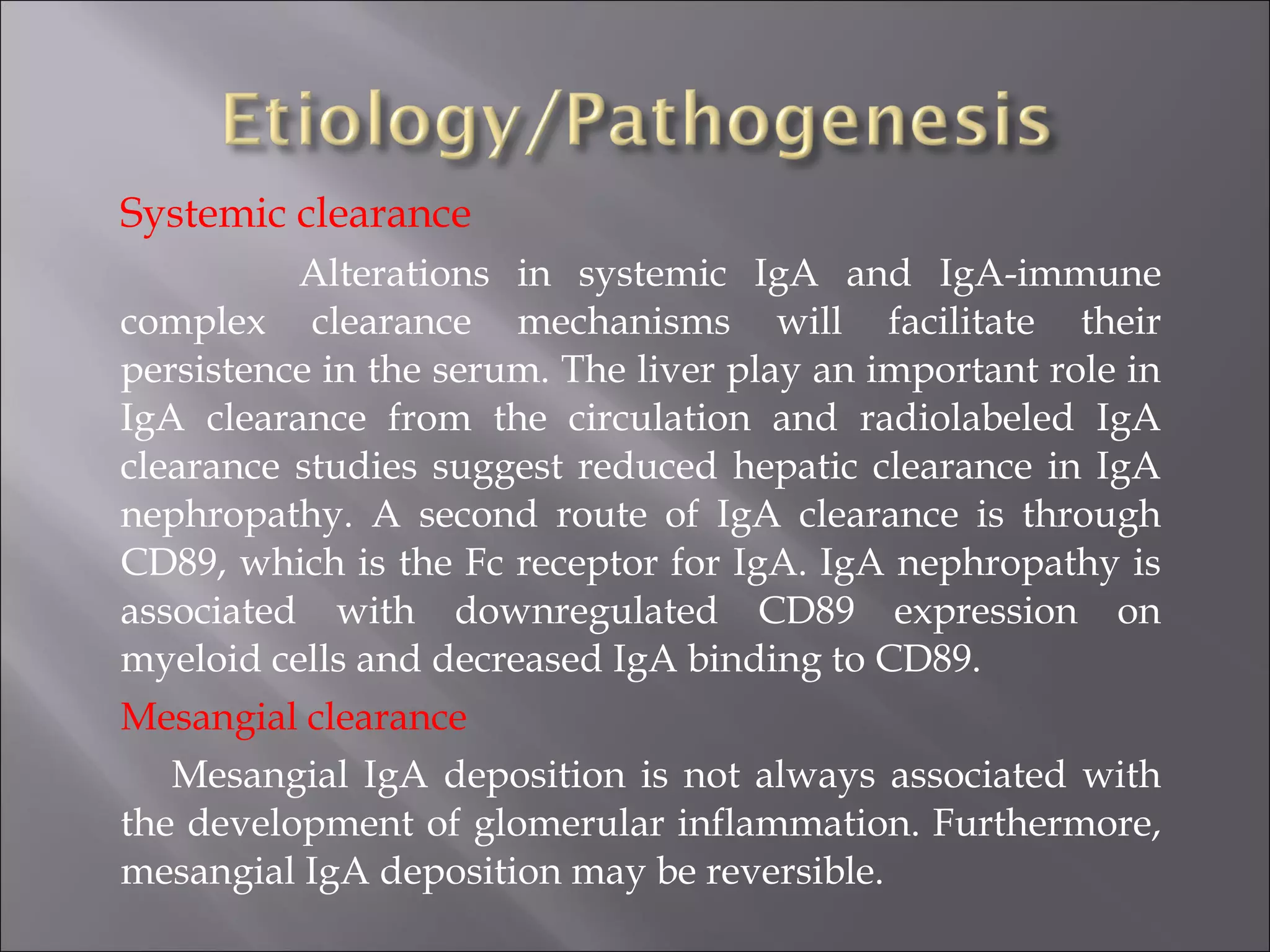 IgA nephropathy | PPT