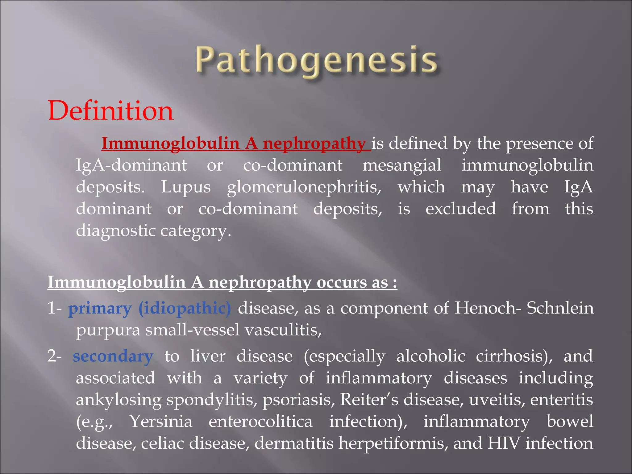 IgA nephropathy | PPT