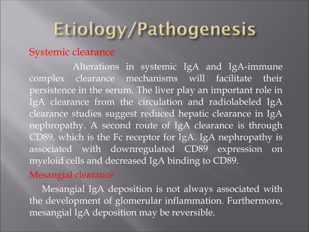 IgA nephropathy | PPT
