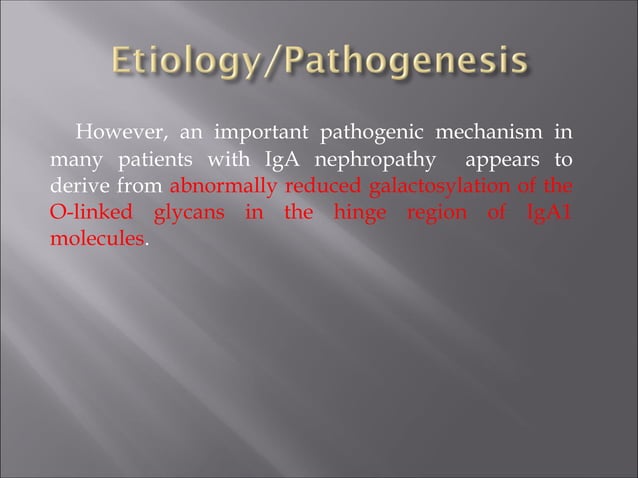 IgA nephropathy | PPT