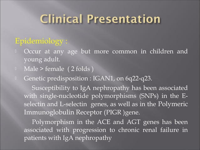 IgA nephropathy | PPT