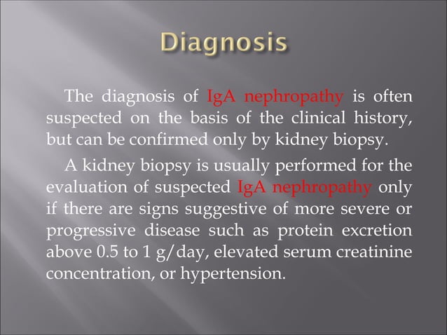 IgA nephropathy | PPT
