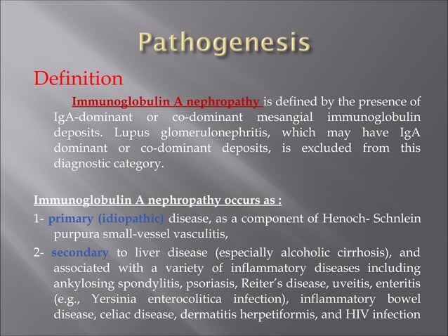 IgA nephropathy | PPT