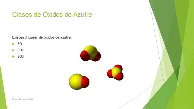 oxidos de azufre