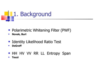 New Method for Ship Detection | PPT | Physics | Science