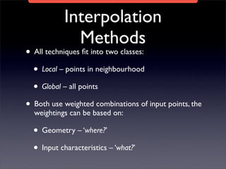 Performance Evaluation for Scattered Data Interpolation | PPT