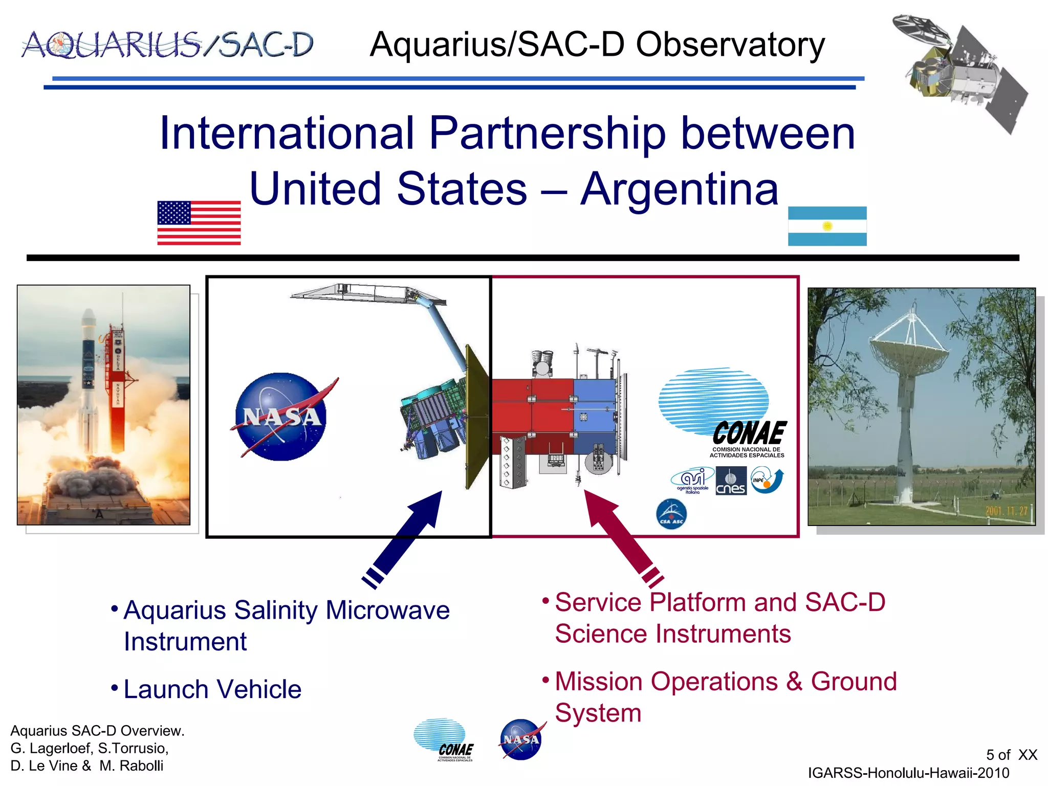 TU2.L10 - THE AQUARIUS/SAC-D MISSION OVERVIEW | PPT
