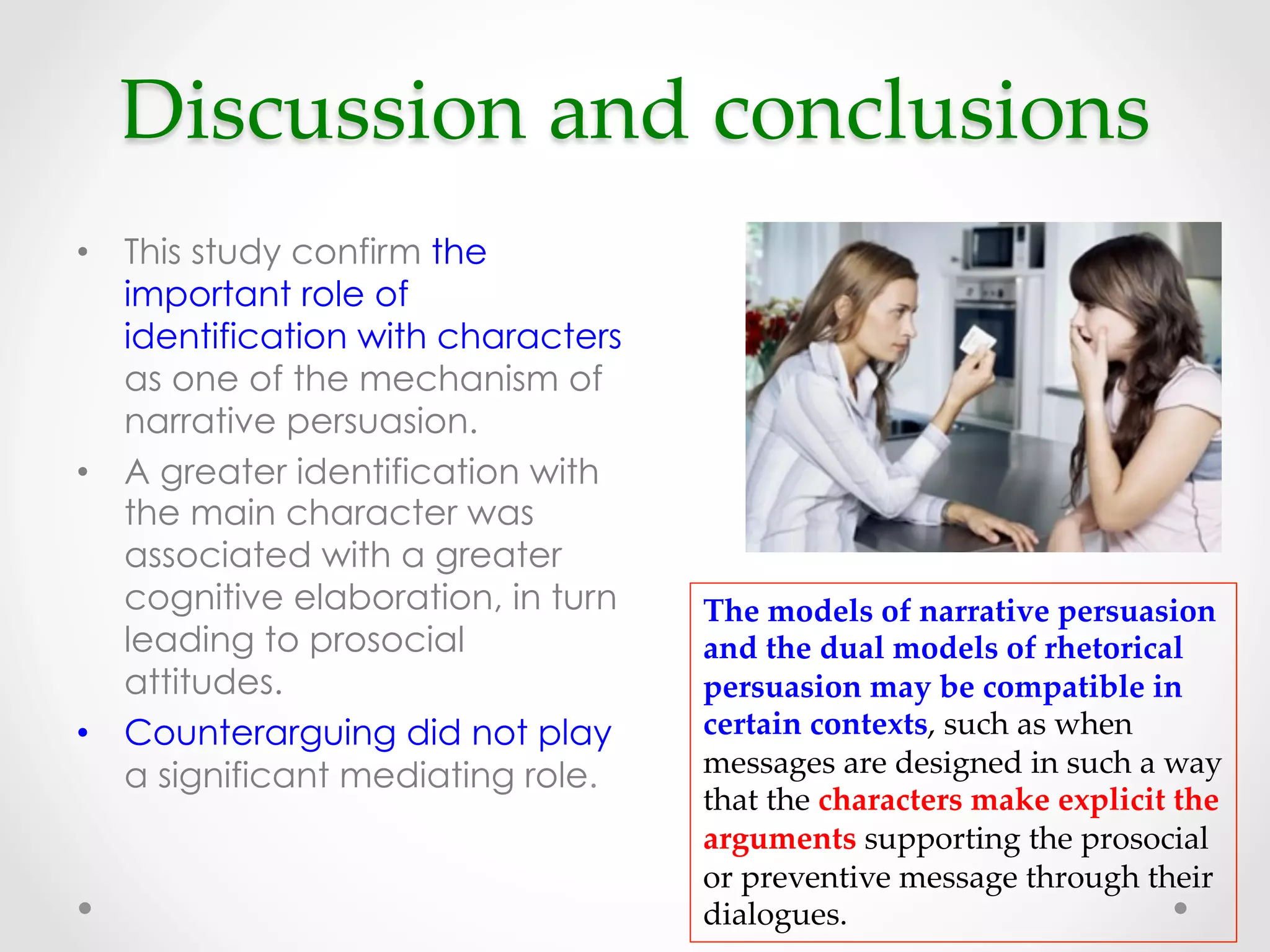 Processes and mechanisms of narrative persuasion in entertainment ...