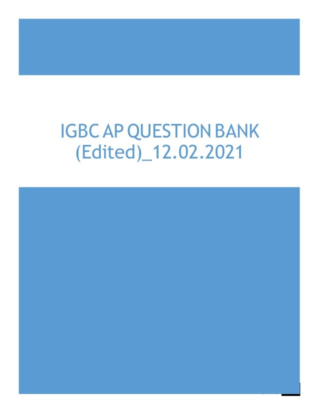 IGBC AP_2021 Question bank Final.pdf