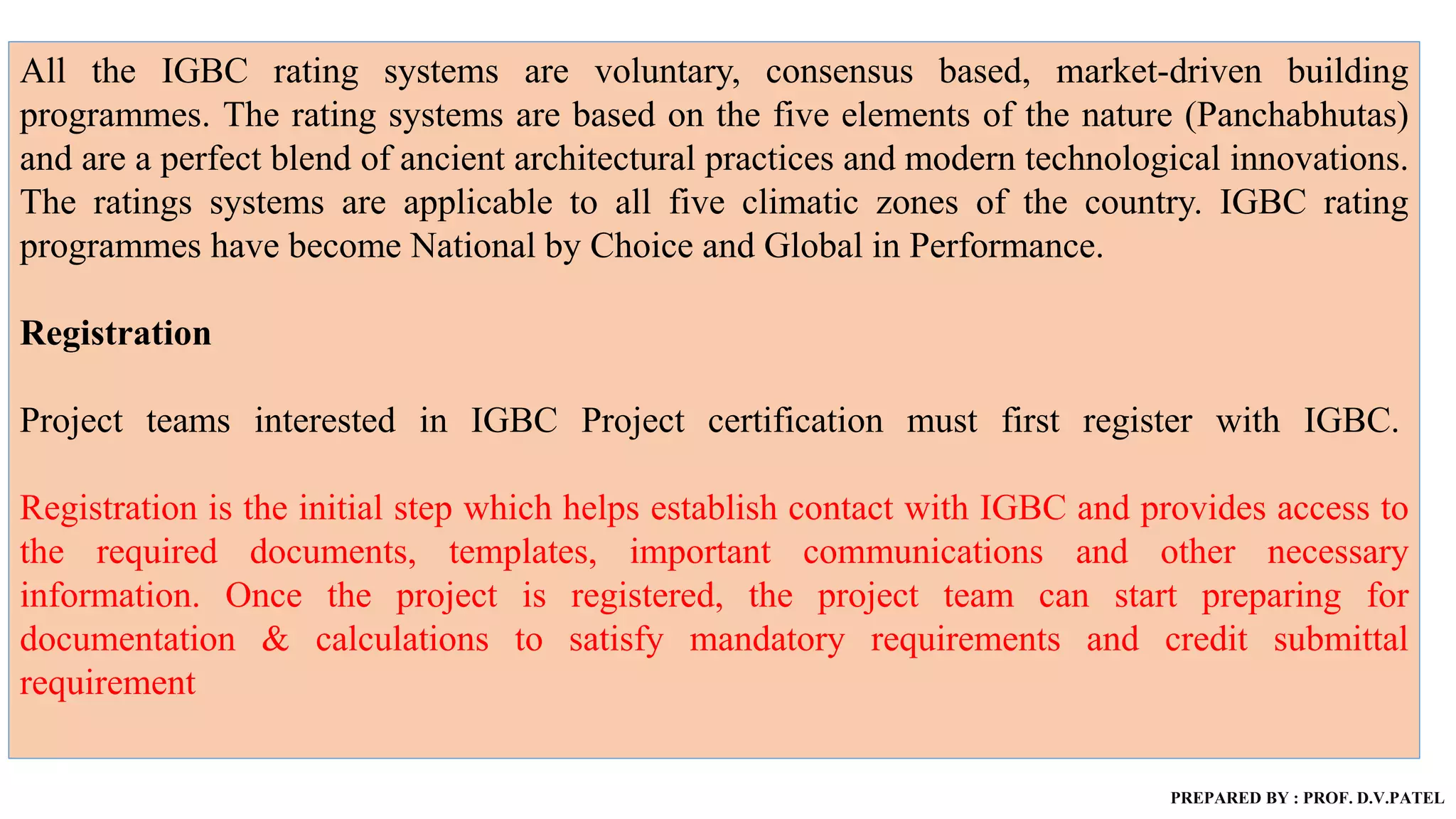 IGBC RATING SYSTEM | PPTX