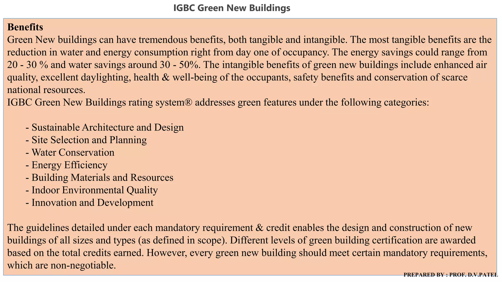 IGBC RATING SYSTEM | PPTX