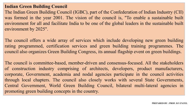 IGBC RATING SYSTEM | PPTX | Construction Industry | Industries