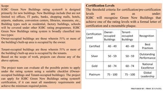 IGBC RATING SYSTEM | PPTX