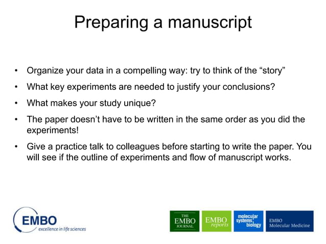 Preparing a manuscript | PPTX