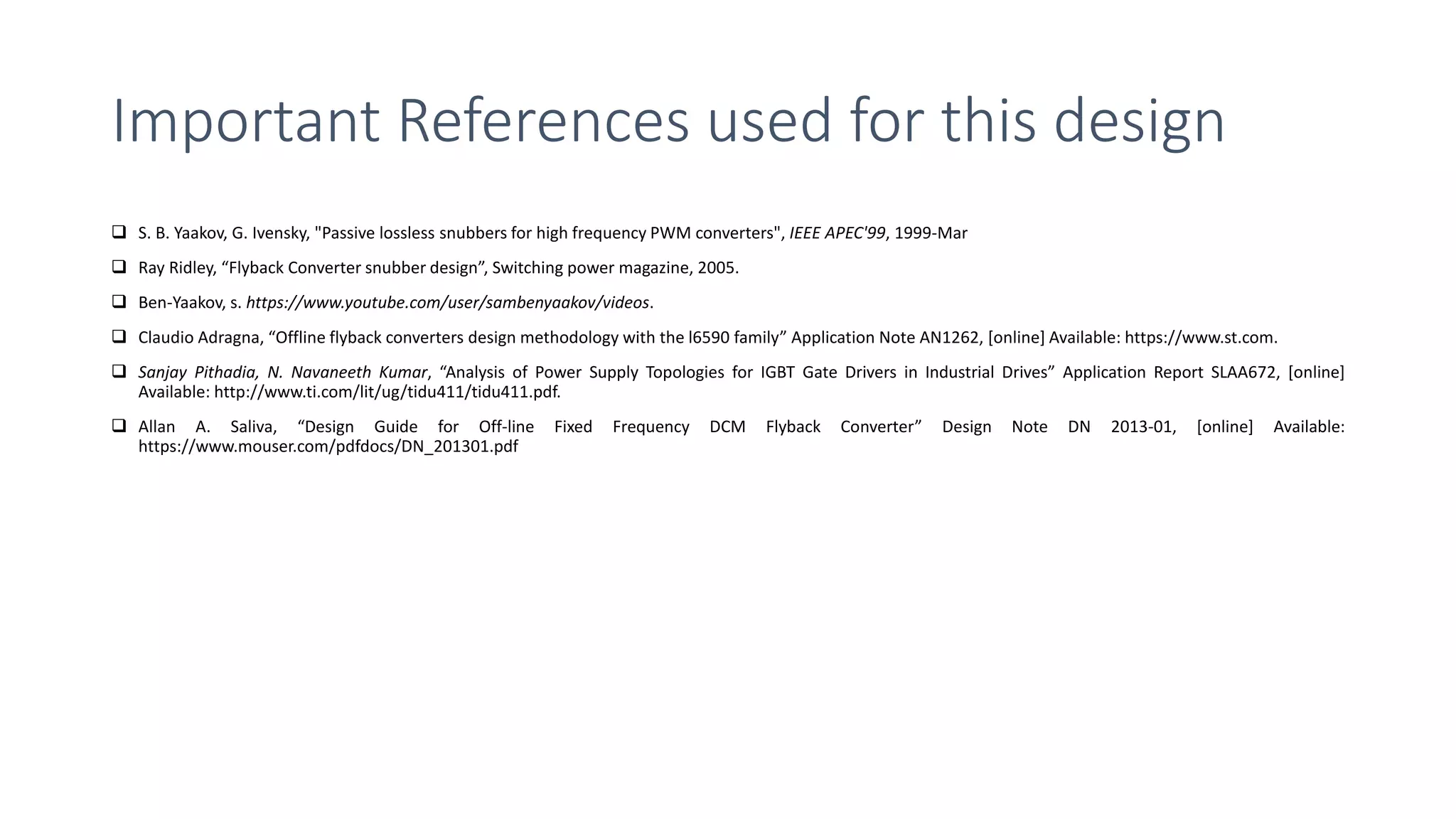 Igbt gate driver power supply flyback converter | PDF