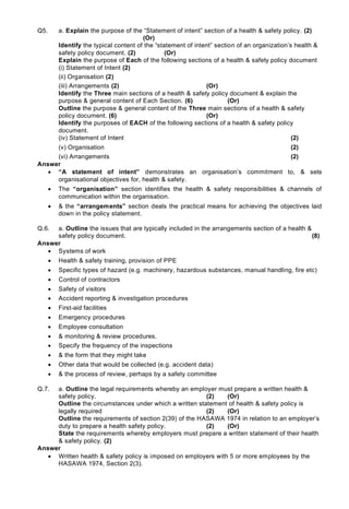 Introduction to Health and Safety at Work Solution Manual of by Ed ...