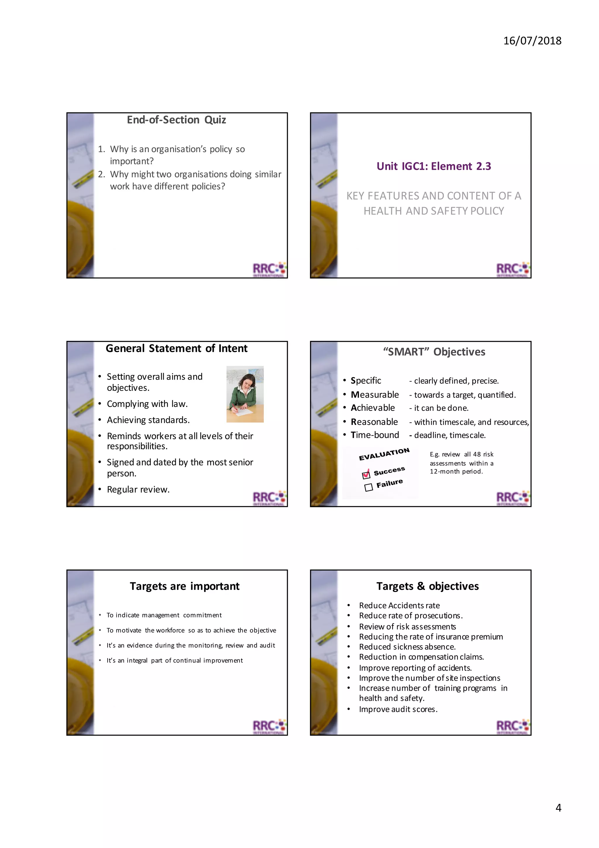 Nebosh Igc1 element 2 | PDF