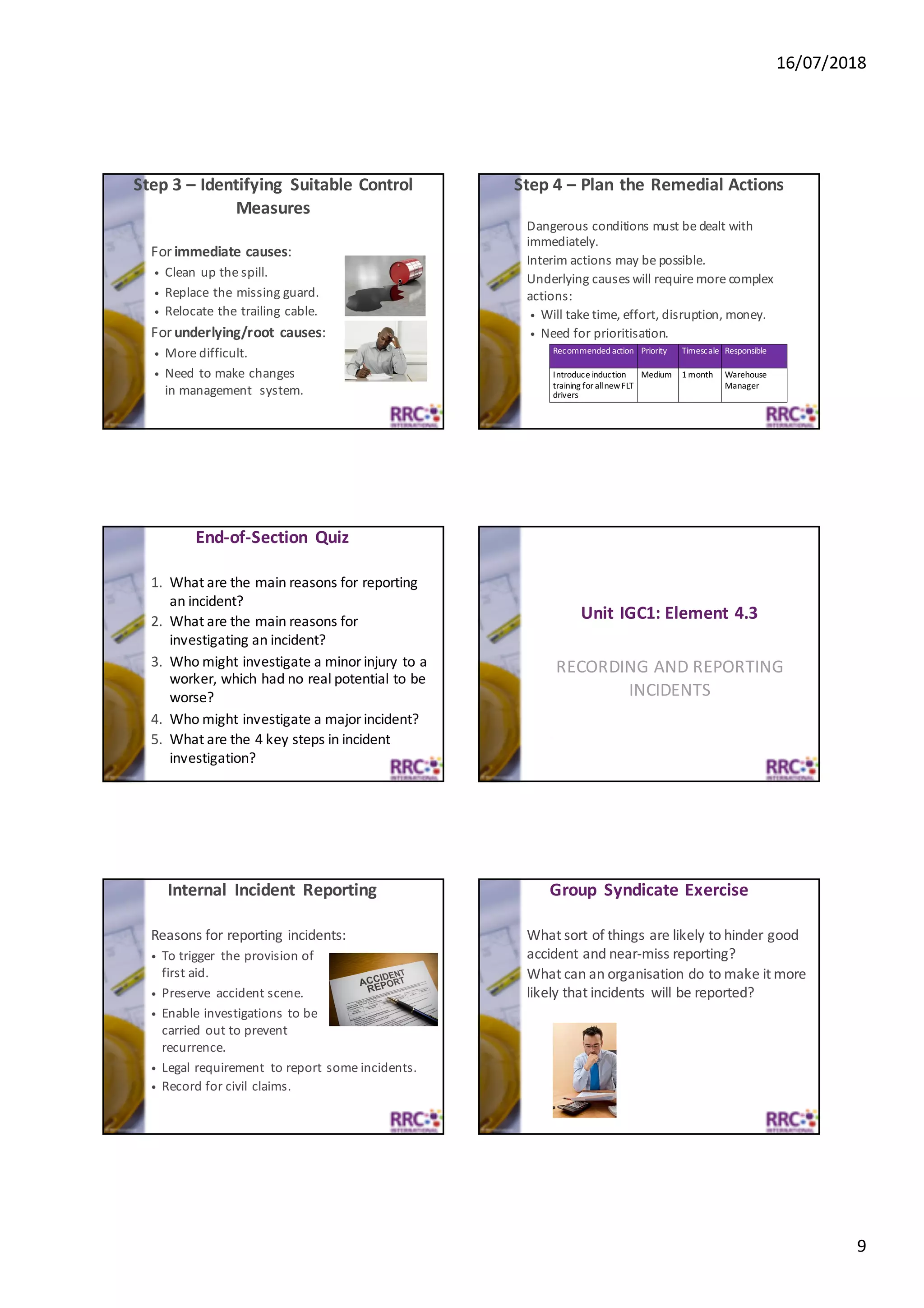 nebosh Igc1 element 4 | PDF