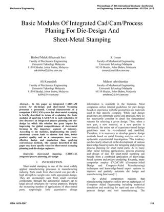 Igcesh2013 conference - Basic Modules of integrated CAD-CAM-Process ...