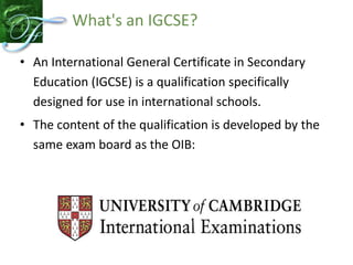 IGCSE | PPT
