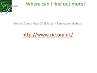 IGCSE | PPT