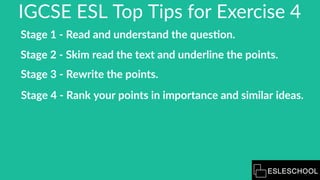 IGCSE-ESL-Summary-Extended.pptx summary writing | PPTX
