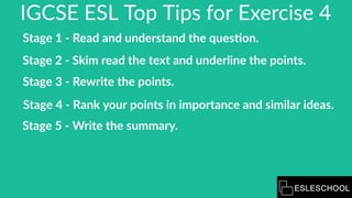 IGCSE-ESL-Summary-Extended.pptx summary writing | PPTX