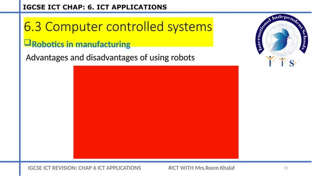 Igcse Ict Chapter 6 Ict Applications Pptx