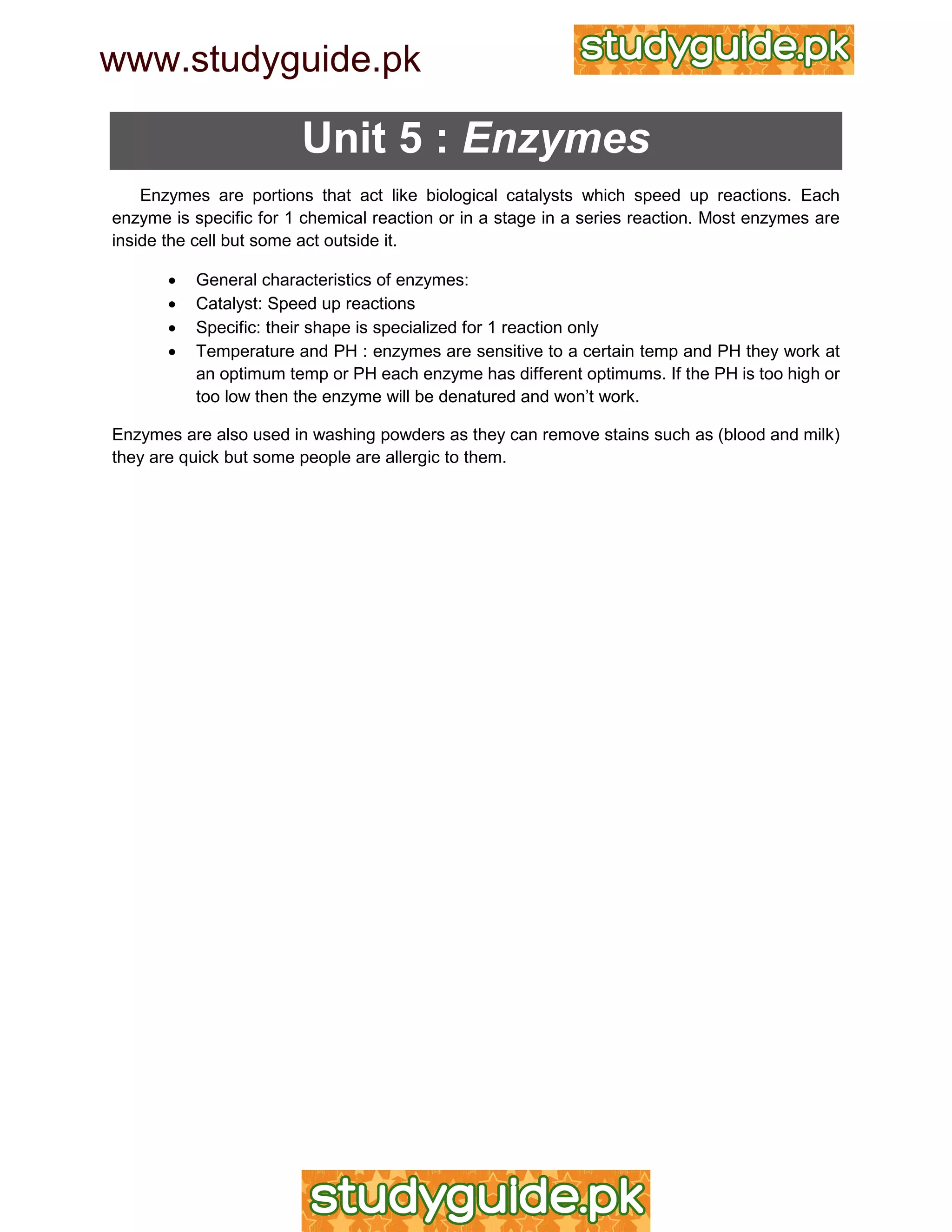 IGCSE Biology Revision Notes | PDF