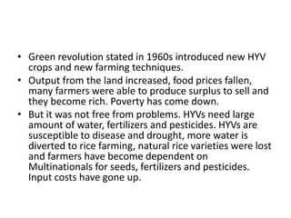 Igcse agriculture tourism | PPTX