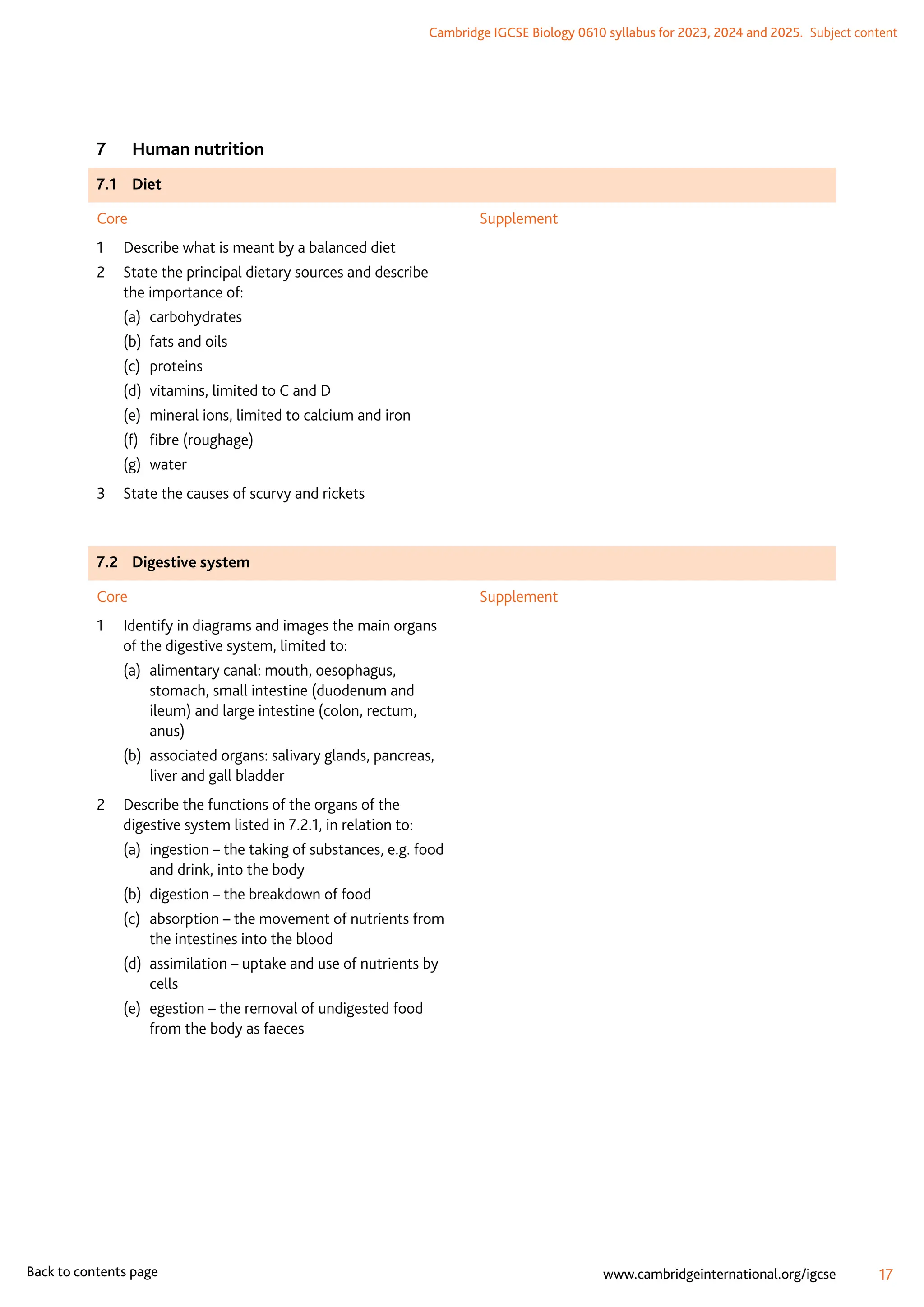 IGCSE Biology (0610) syllabus for the year 2023-2025 | PDF