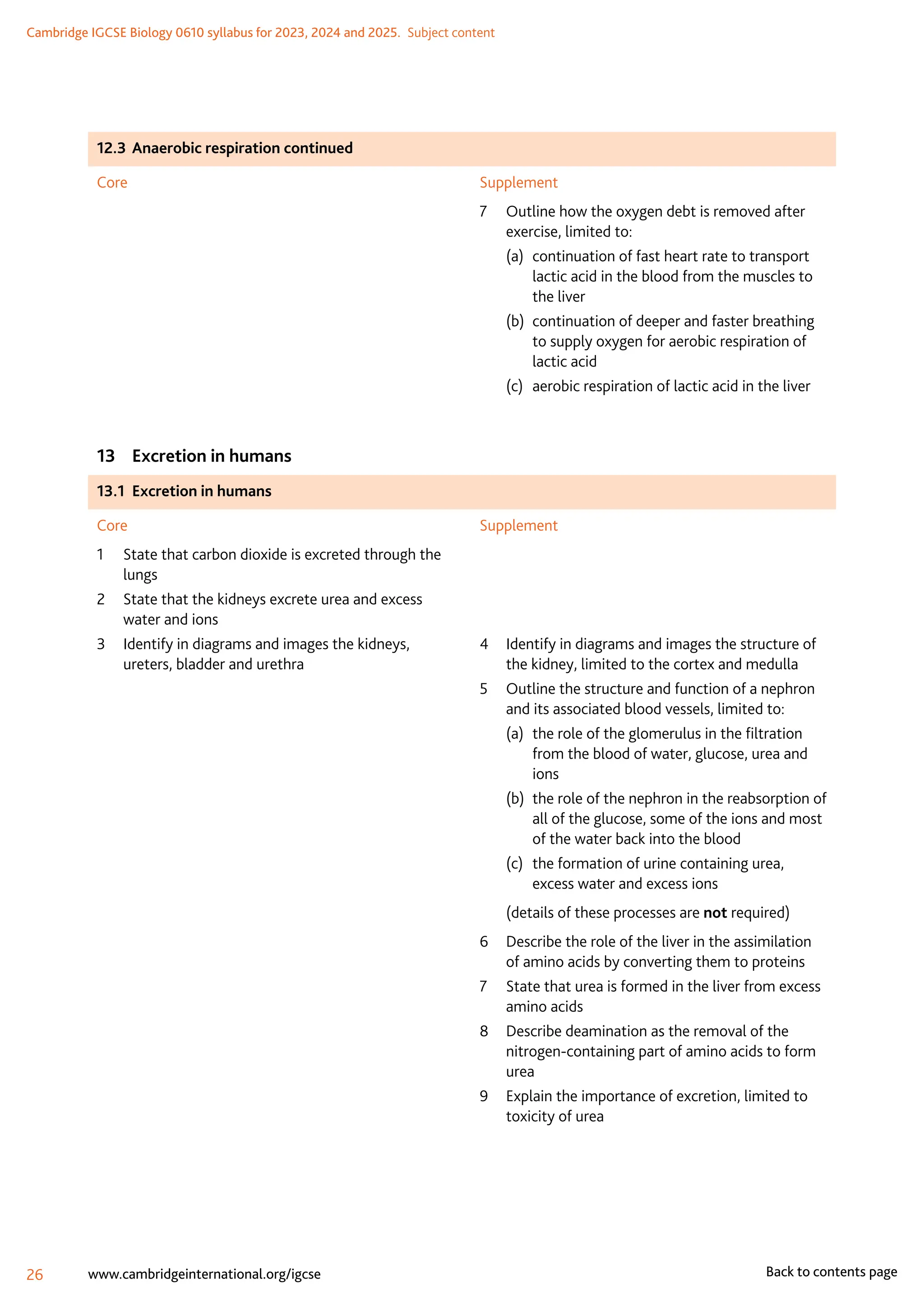 IGCSE Biology (0610) syllabus for the year 2023-2025 | PDF