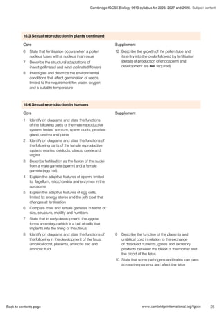 IGCSE Biology (0610) 2026-2028 syllabus. | PDF