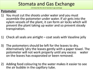 Igcse biology edexcel 2.39 2.43